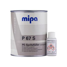 Mipa P67s Transparent Bodyfiller Incl. Hardener