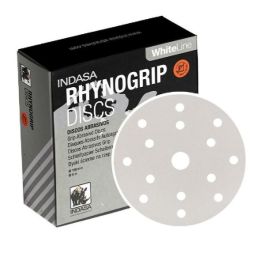 Indasa Rhynogrip White Line DISC 150mm 15 Hole - P320 Grit (Pack of 50)